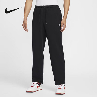 Nike耐克运动裤长裤男2025春新款黑色休闲直筒加绒裤子HQ4423-010