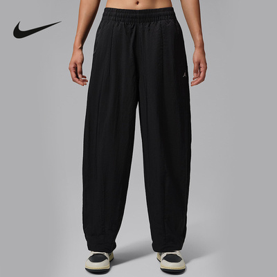 NIKE耐克女新款宽松束脚速干透气轻薄百搭运动梭织长裤IM6953-010