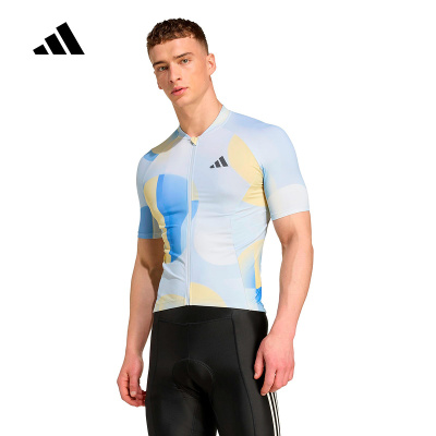 adidas阿迪达斯2026春男ESS JSY LIGHT运动短袖骑行比赛服 JZ5499