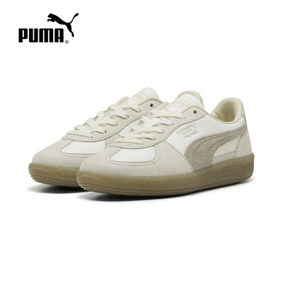 PUMA彪马浅咖色T头鞋2025冬女Palermo Elevated低帮板鞋403754-01