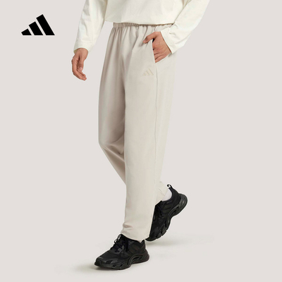 adidas阿迪达斯舒爽轻感运动裤2026夏男纯色休闲梭织长裤 KR2552