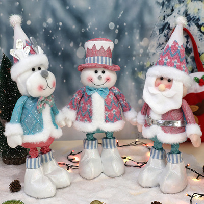 Christmas Decoration Santa Claus Doll Scalable Hotel Shoppin