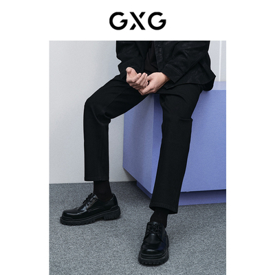 GXG男装 【新年系列】热卖黑色锥形水洗牛仔裤男士长裤