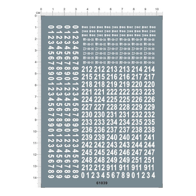 军事模型 越战坦克(数字编号)通用标志.专用水贴【61039】