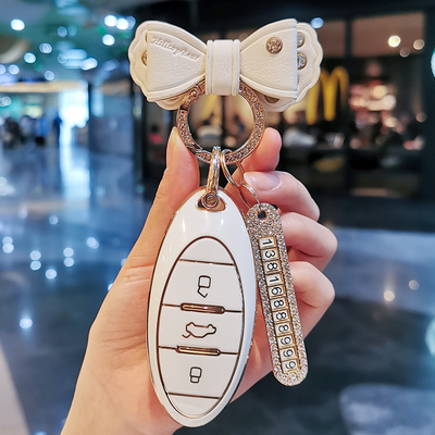 21款一汽奔腾钥匙套新款奔腾t55/t33/t99/B70车壳包T77扣高档男女