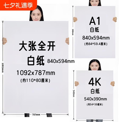 超大大号绘画纸白色|千人加购