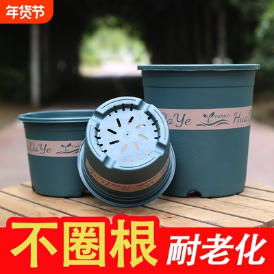 花大爷大号透气耐摔耐用加深塑料三代加仑盆控根高款环保树脂花盆