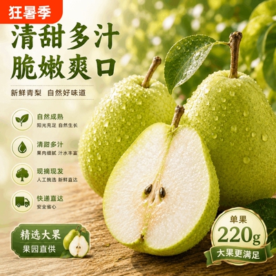 酥脆多汁皇冠梨9斤|超2000次加购