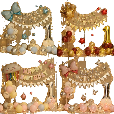 女宝宝生日派对装饰|千人加购