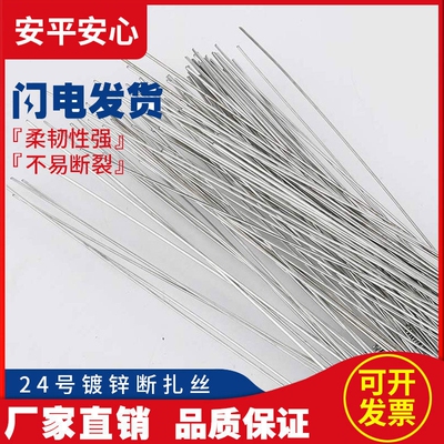 断小细铁丝扎带镀锌铁丝钢筋绑扎丝2224号吊牌手工diy防锈水果