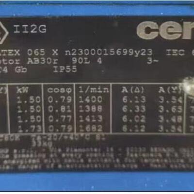 AB30r 90L 4 CEMP电机马达 工业防爆设备议价维修