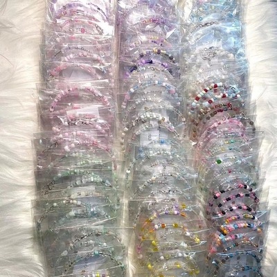 米珠手链手串彩色diy手饰