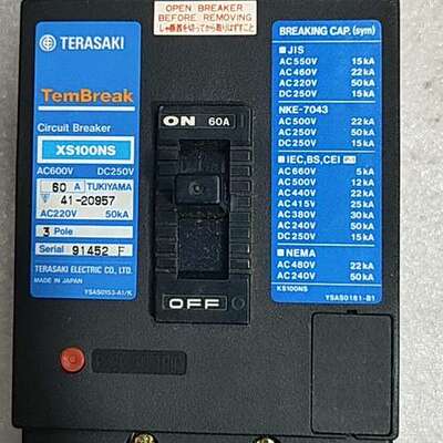 寺崎断路器TemBreak  XS100NS  60A