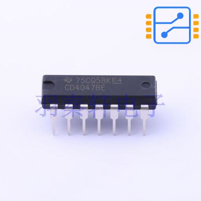 CD4047BE 封装PDIP-14 4000系列 CMOS逻辑器件 电源电压3V~18V