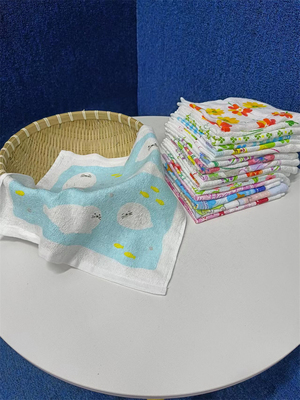 外贸纯棉线圈白色方巾男女家用