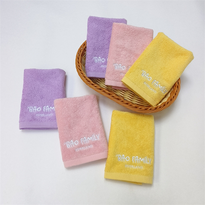纯棉方巾吸水儿童家用洗脸小毛巾挂绳擦手巾成人擦汗手帕幼儿园