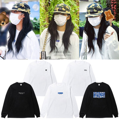 NEWJEANS金玟池同款衣服长袖T恤