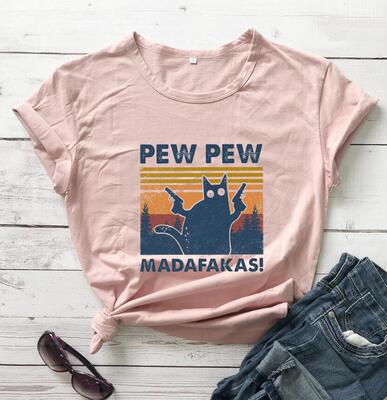 猫WomenTshirts短袖t恤女