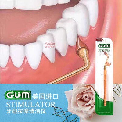 美国进口GUM牙龈按摩器清洁预防