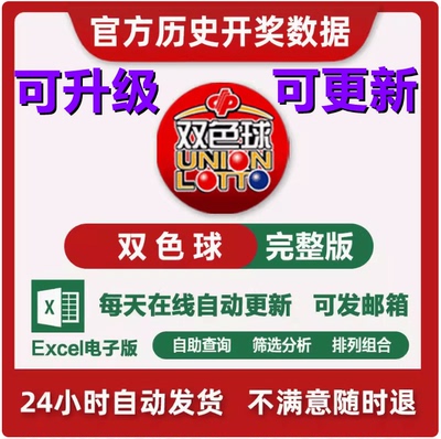 双色球历史开奖数据双色球历史中奖完整记录2003年开始持续更新