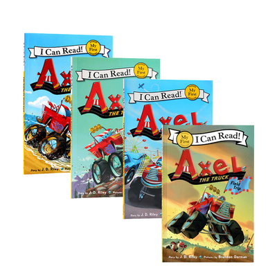 进口英文原版正版 My Frist I Can Read系列 Axel the Truck4册合售 儿童英语阅读故事书 幼儿英语课外读物绘本书 分级阅读