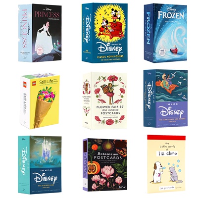 现货花仙子一百张明信片进口