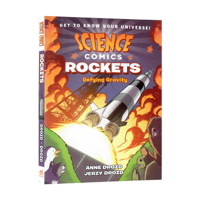 科学漫画 火箭英文原版 Science Comics  Rockets  Defying Gravity 火箭 儿童科学漫画系列 全彩漫画小学STEM教辅 科学启蒙