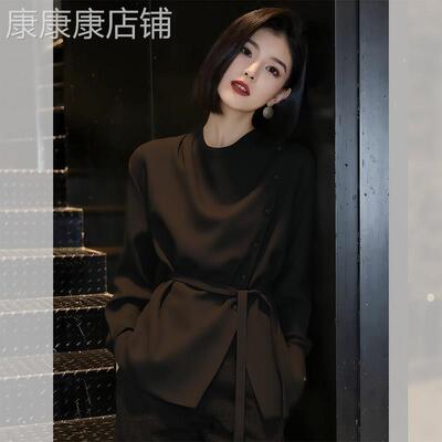 洋气轻奢收腰衬衫女春季2026年新款气质高级感小衫法式小个子衬衣