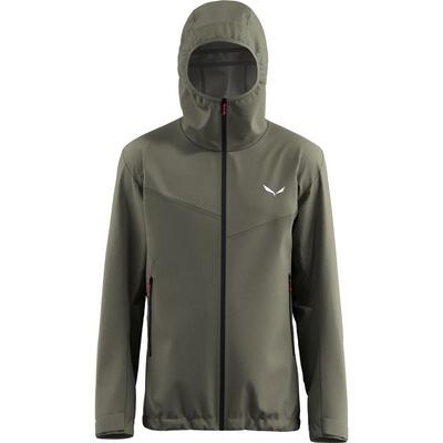 代购Salewa男士冲锋衣防水防风透气硬壳外套连帽长袖户外夹克