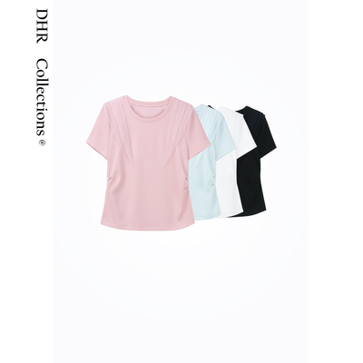 豆豆DC【隐形的翅膀】夏季休闲设计感百搭显瘦短袖T恤-26CT209