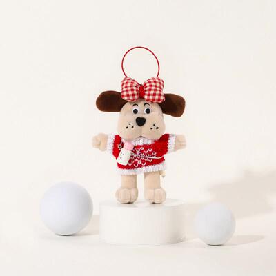 趣味原创包包挂件库蒂狗玩偶书包背包挂饰穿衣小狗公仔钥匙扣情侣