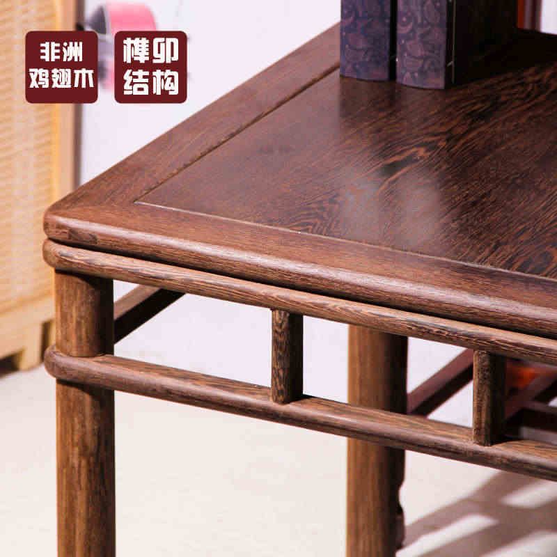 红木鸡翅木方桌实木餐桌家用四方桌棋牌卓茶桌吃饭桌八仙桌客厅桌