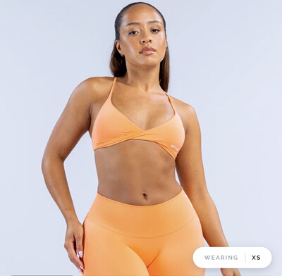 （镇店）DFYNE Vision Twist Front Sports Bra 细带 运动内衣