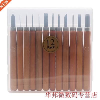 12pcs Woodcut Knife Scorper Wood Carving Tool Woodworking Ho
