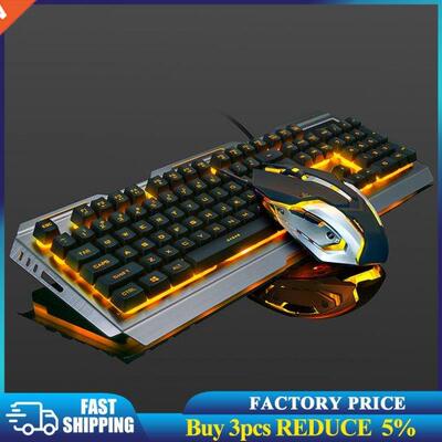 USB Wired Ergonomic Backlit Mechanical Feel Gaming Keyboard