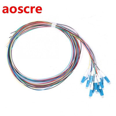 12 Strand Fiber Optic Pigtail LC/UPC Single Mode Low Inserti