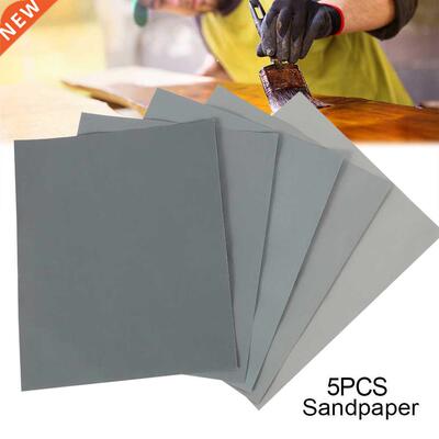 NEW 5 Pieces Sandpaper Set 2000 2500 3000 5000 7000 Grit San