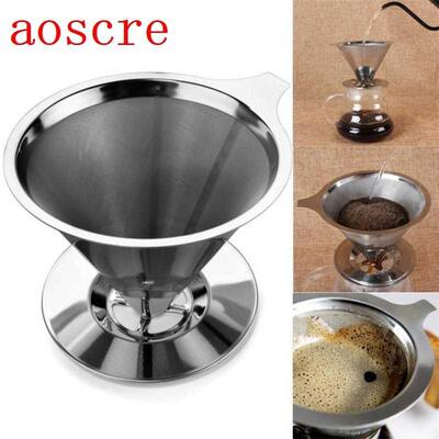 Stainless Steel Coffee Dripper Kitchen Dining Bar Cookware o