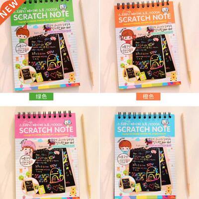 Scratch Notebook Children  Black Pages Graffiti Notebook