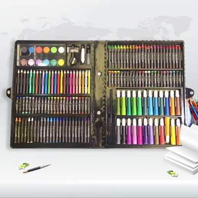 168pcs Drawing Pen Art Set Kit Painting Sketching Color Penc