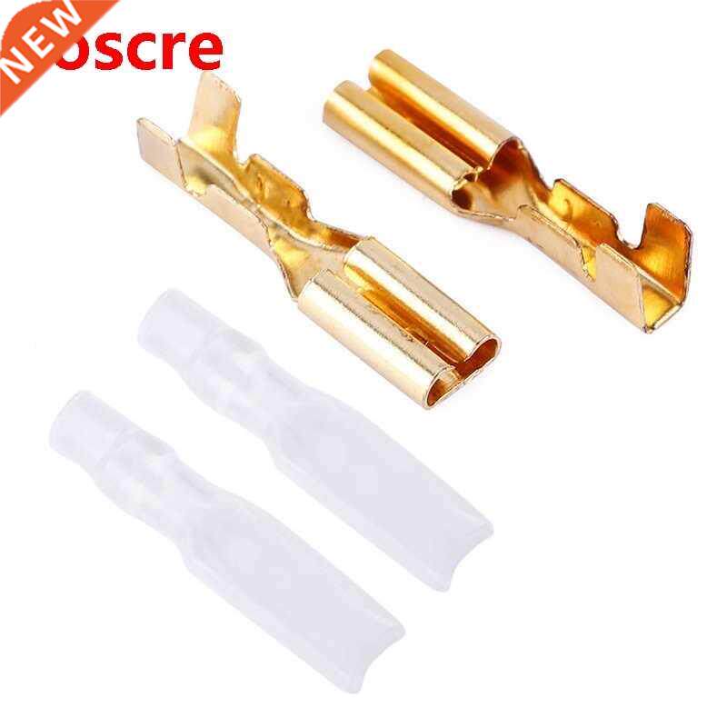 100 Pair Female Spade Insulated Wire Connectors Crimp Electr_虎窝淘
