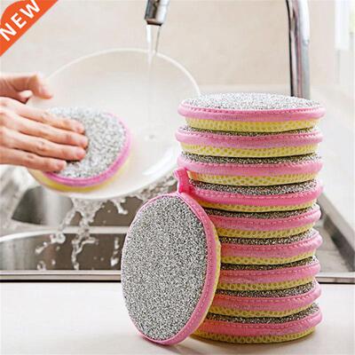 5/10Pcs Double Side Dishwashing Sponge Pan Pot Dish Wash Spo