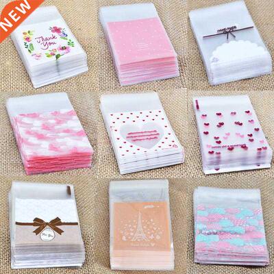 100pcs/lot 7cm Clear Candy Bag Transparent Plastic Bag Cooki