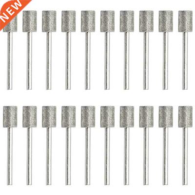 20 Pcs Diamond Grinding Bits,3mm Shank Diamond Mounted Polis