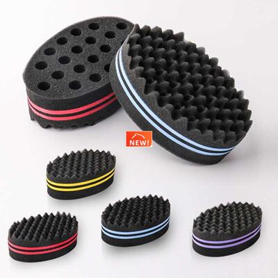 Oval Double Sides Magic Twist Hair Brush Sponge Brush For Na
