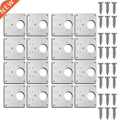 16 Sets Hinge Repair Plate Cabinet Hinge Repair Plate Kit Hi