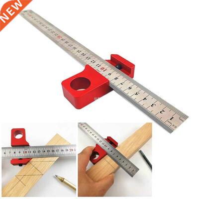 45 Degree Angle Scribe Carpenter Gauge Universal Steel Ruler