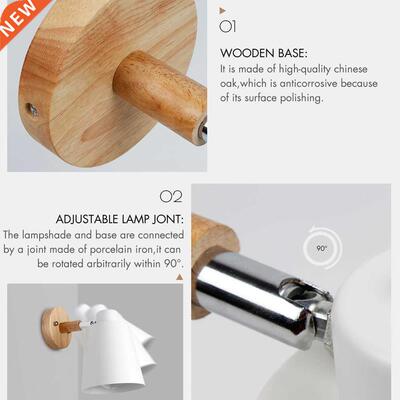 wooden wall lights bedside wall lamp wall sconce modern wall