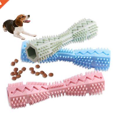 TPR Dog Chew Toys Silicone Pet Toothbrush Teeth Cleaning Pup