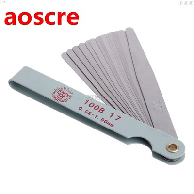 17 Blade 0.02 to 1mm Thickness Gap Metric Filler Feeler Gaug
